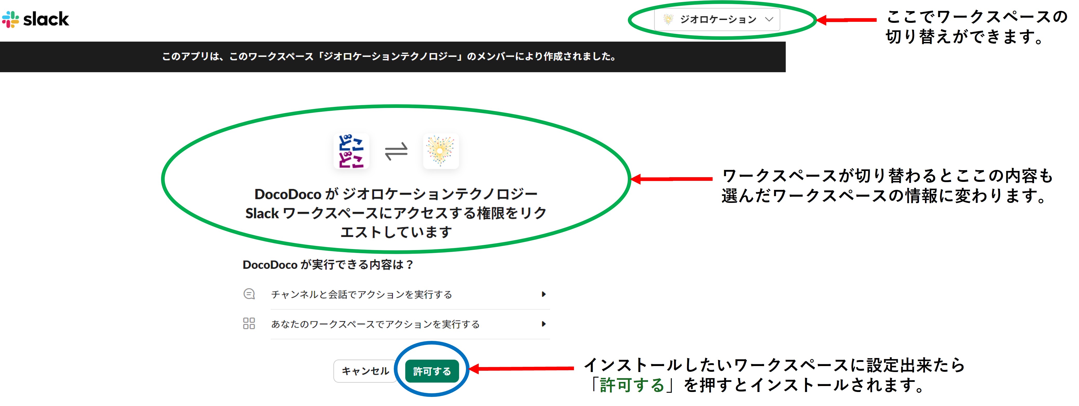 DocoDoco for Slack | どこどこJP公式サイト | IP Geolocation and IP Intelligence API